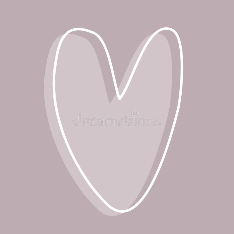 Card with a soft heart stock vector. Illustration of soft - 95674767