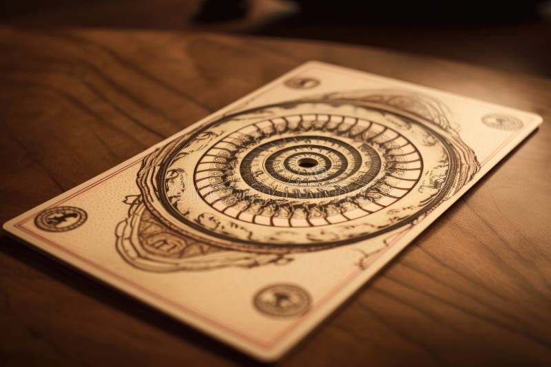 A Card with a Spiral, Representing Evolution or Change. Generative AI ...