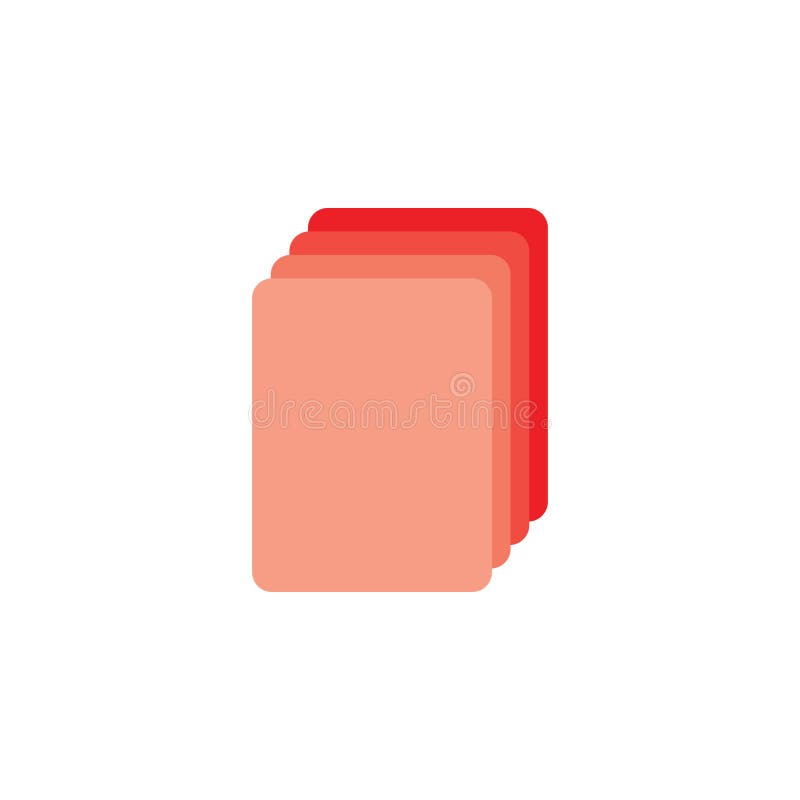 Card Stack Symbol Decoration Vector Stock Vector - Illustration of ...