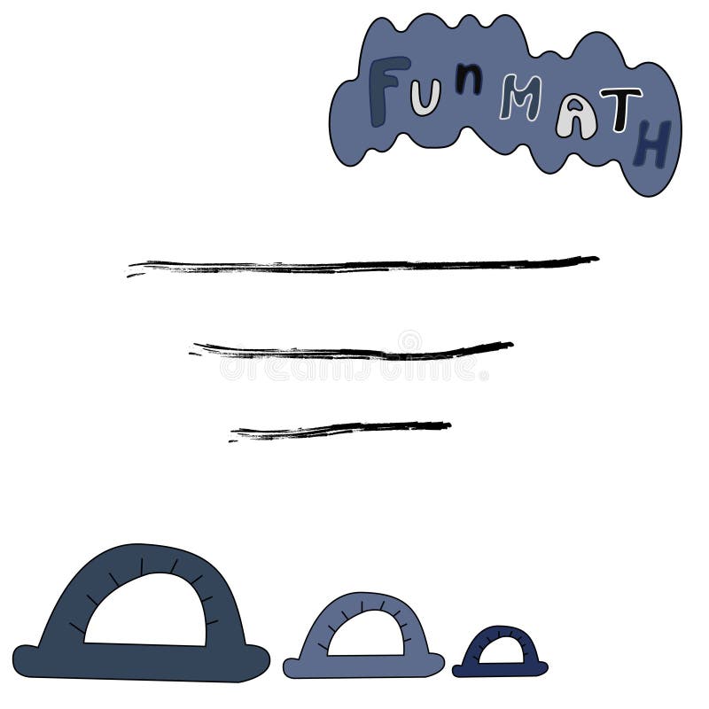 Card. Study Materials. Studybook. Cartoon Illustration with Math Stock ...