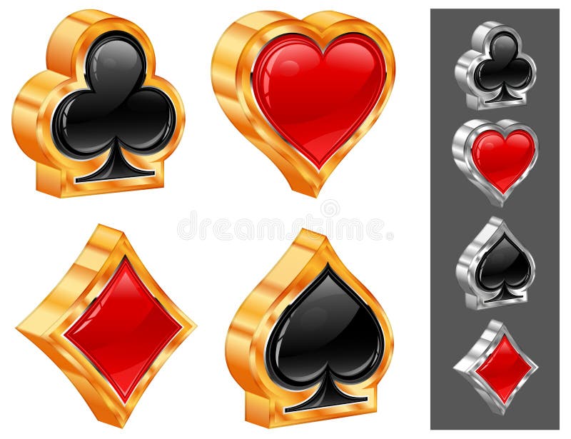 Card suit stock vector. Illustration of luck, suit, vector - 23202336
