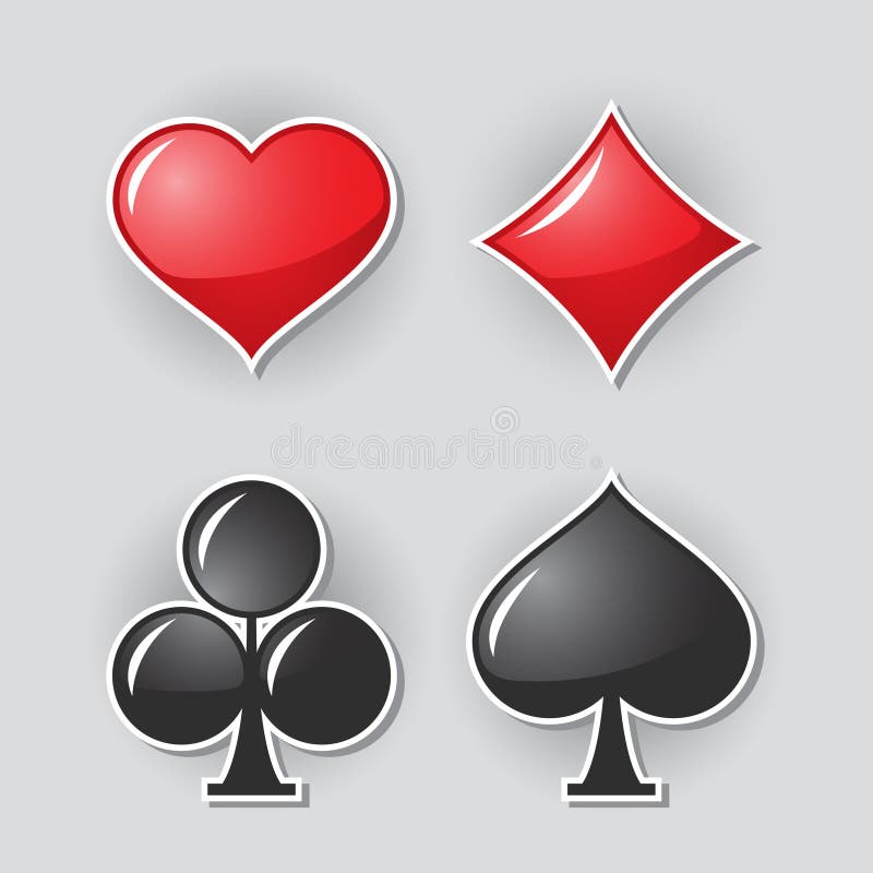 Card suit symbols stock vector. Illustration of club - 11932046