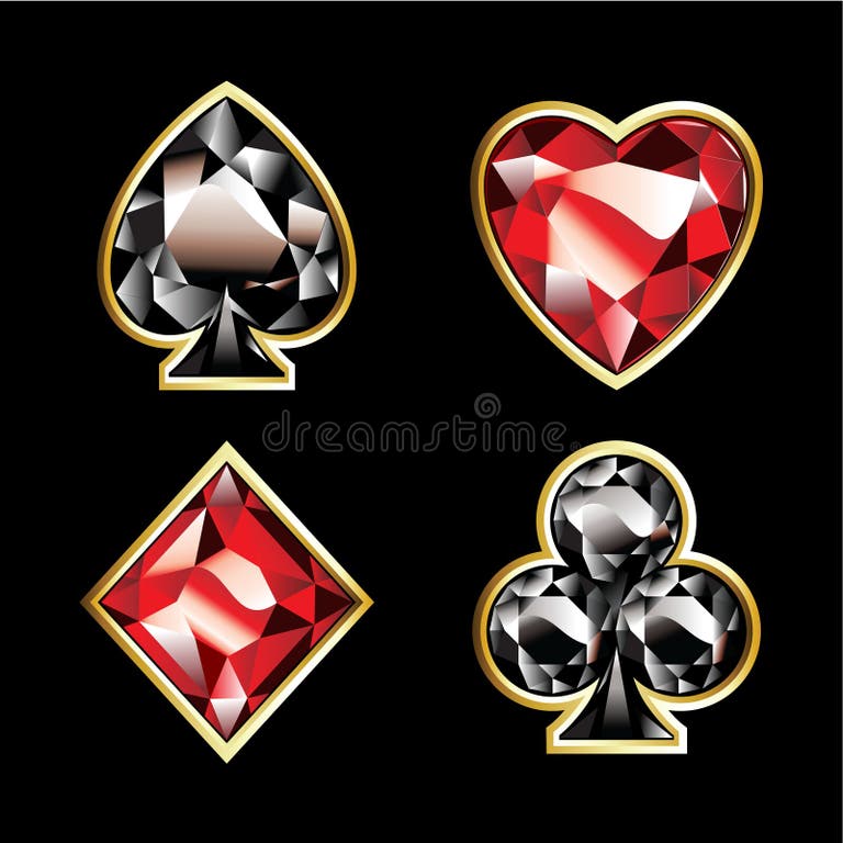 Card Suits Stock Illustrations – 10,261 Card Suits Stock Illustrations ...