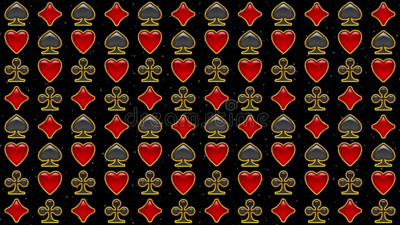 Card Suits, Seamless Loop stock video. Video of evening - 55516021