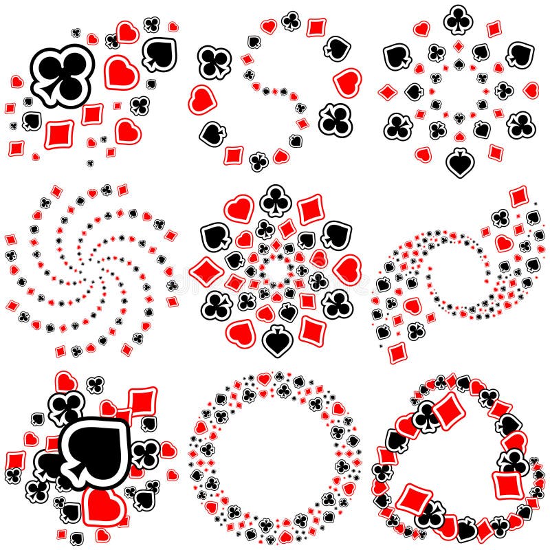 Card suits. stock vector. Illustration of graphic, crystal - 36744015