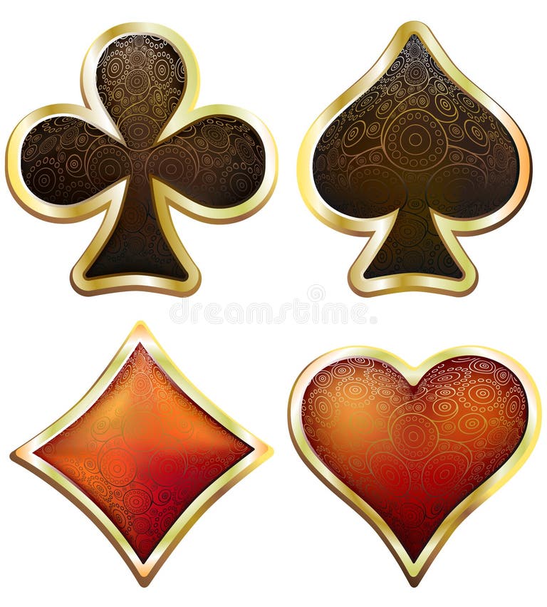 Card Suits Victorian Style Stock Illustrations – 1 Card Suits Victorian ...