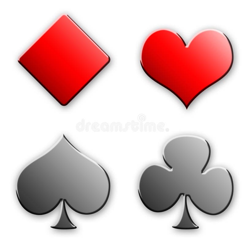 Card symbols stock illustration. Illustration of suit - 11611887