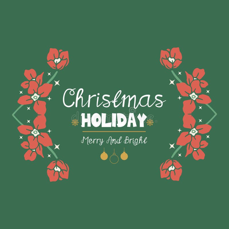 Card Text Christmas Holiday, with Unique Orange Wreath Frame Texture ...