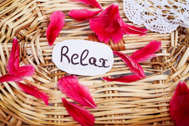 Card with text - relax stock photo. Image of solitude - 54435568