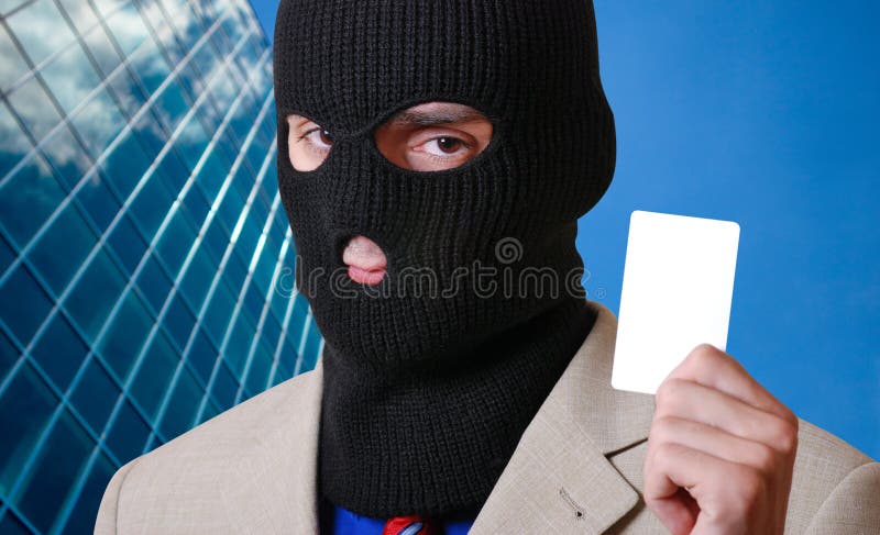 Card thief stock photo. Image of disguise, isolated, clipping - 15631380