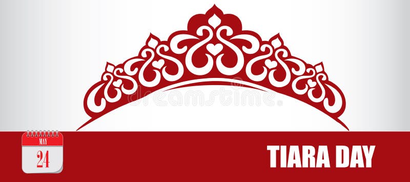 Card Tiara Day stock vector. Illustration of ornament - 220041835