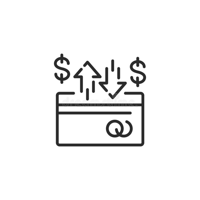 Card Transaction Icon stock vector. Illustration of banking - 391925997