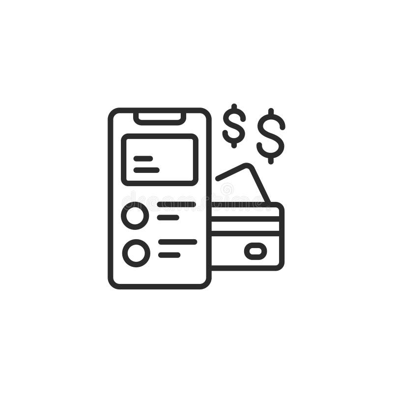 Card Transaction Icon stock vector. Illustration of finance - 391926086