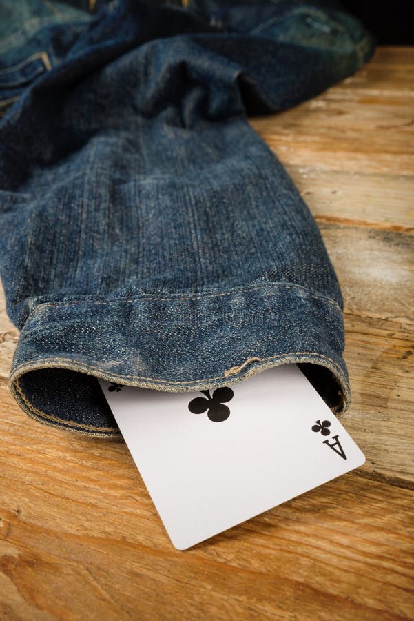Card up the sleeve stock photo. Image of horizontal, dishonest - 95595412