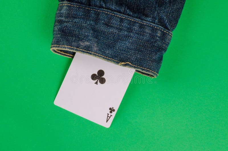Card up the sleeve stock image. Image of concepts, cheeky - 95595899