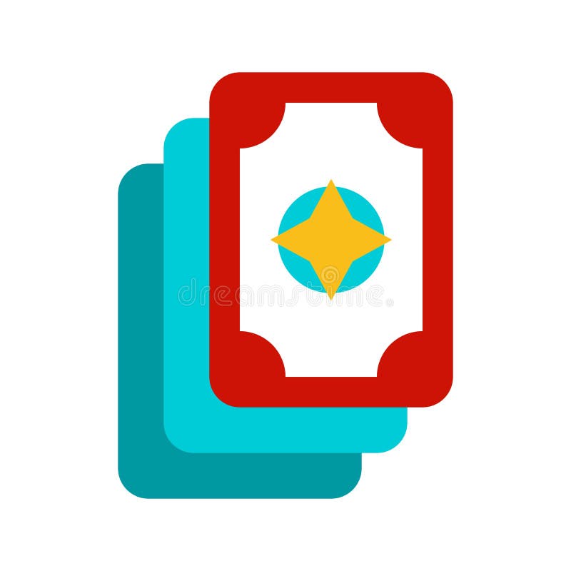 Card Vector, Magic Related Flat Style Icon Stock Vector - Illustration ...