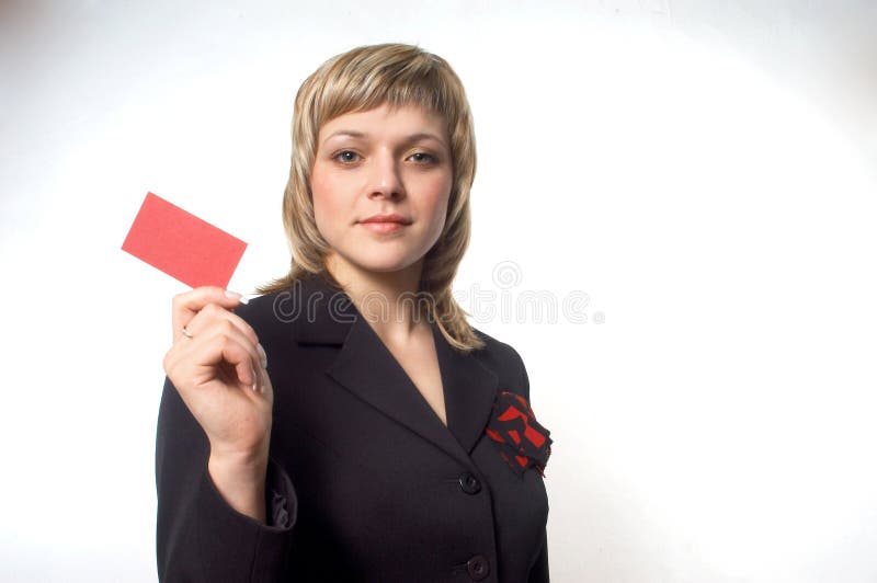 CARD WOMAN stock photo. Image of travel, attendant, lobby - 2405840