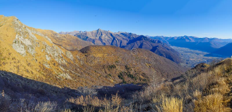 Cardada-Cimetta Mountain Range Landscape Stock Image - Image of ...