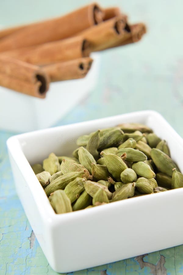 Cardamom and cinnamon stock photo. Image of aroma, fragrance - 27165254