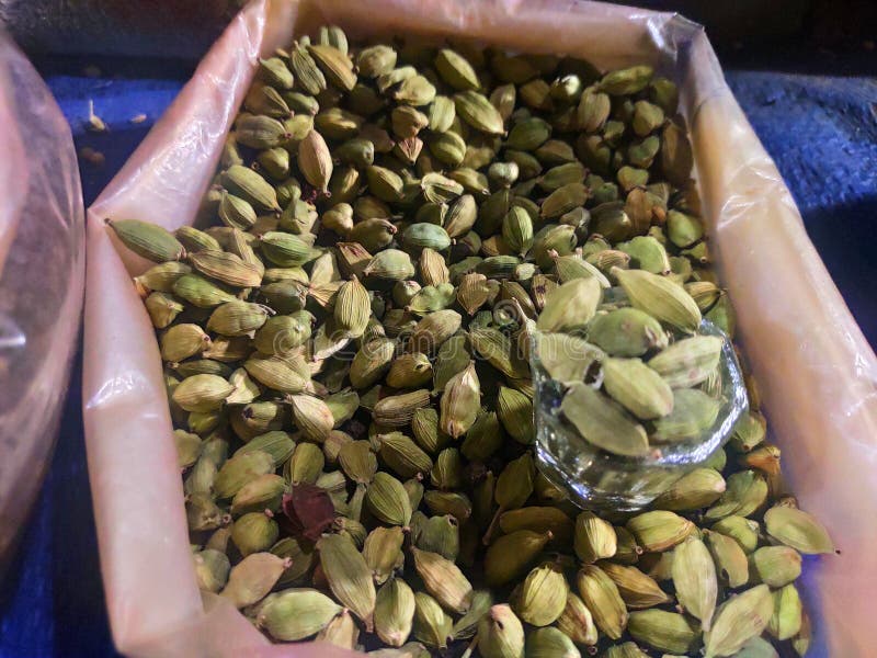 Cardamom Indian Spices Green Cardamom Ilaichi Stock Photo - Image of ...