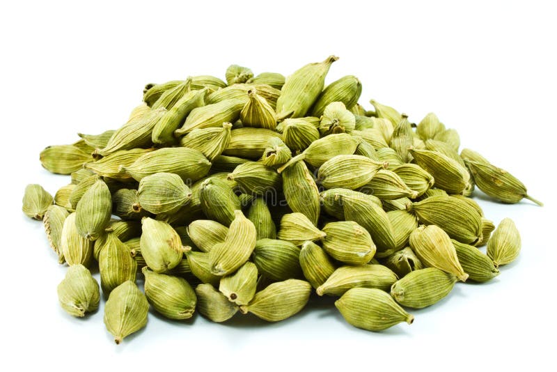 Cardamon spice stock photo. Image of cardamom, seed, isolated - 4843690