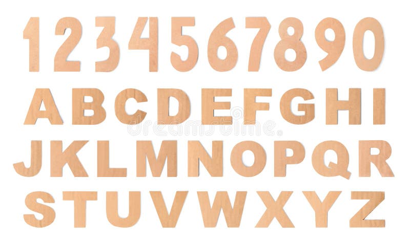 Cardboard Alphabet Arabic Numerals Stock Photos - Free & Royalty-Free ...