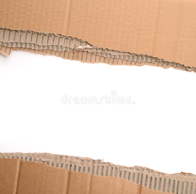 Horizontal Yellow Ripped Paper Strip Isolated White Background Copy ...