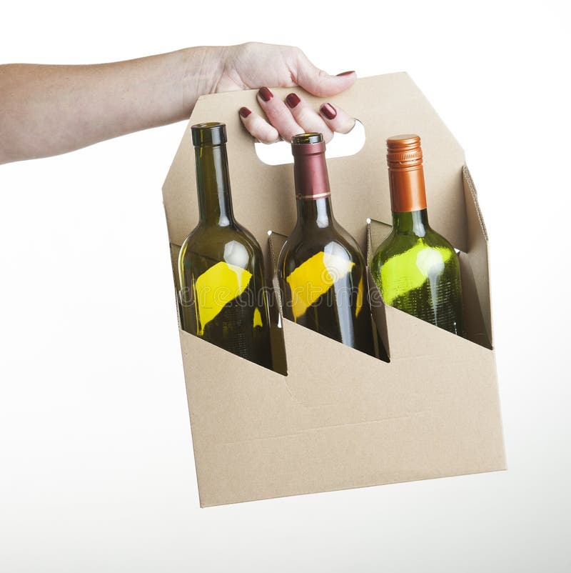 Cardboard bottle carrier stock photo. Image of carrier - 51893058