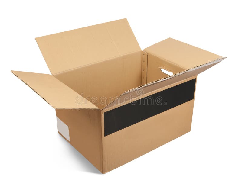 Open Cardboard Box Top View Stock Photo - Image of packet, office: 60810186