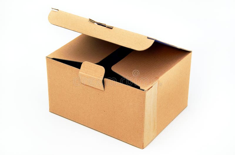 Cardboard box stock image. Image of closed, single, carton - 27596033