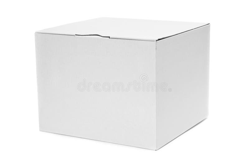 Open White Blank Carton Pizza Box Stock Image - Image of package ...