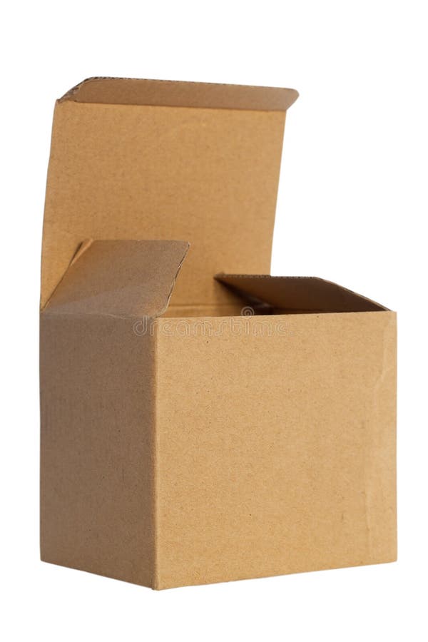 Cardboard box. stock image. Image of package, beige, transport - 27695161