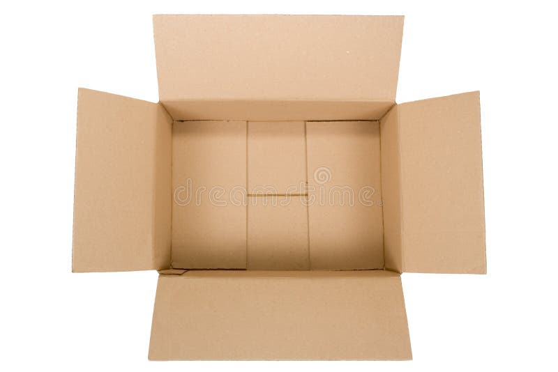 Cardboard box, inside view stock photo. Image of packet - 30688656