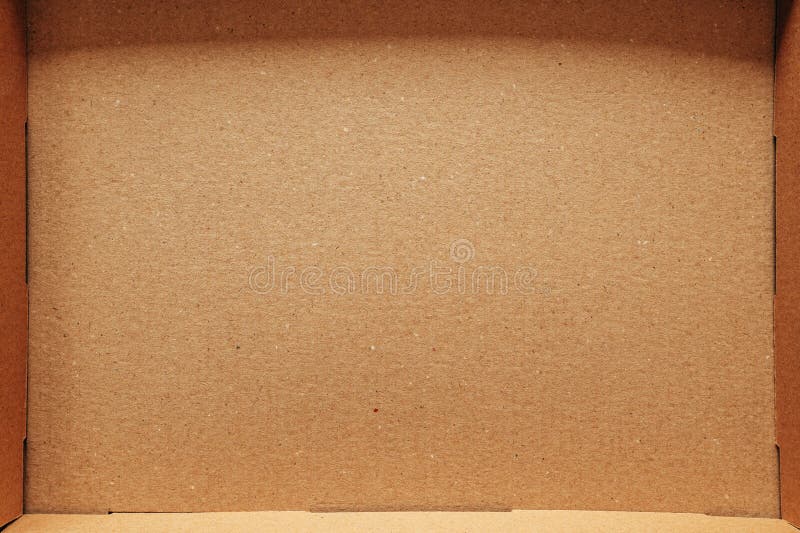 Cardboard Box from Above, Empty Box As Copy Space Stock Image - Image ...