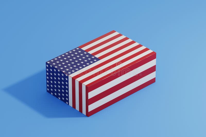American Flag Cardboard Box Stock Illustrations – 164 American Flag ...
