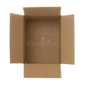 Cardboard box ariel stock image. Image of recycle, cardboard - 4013407