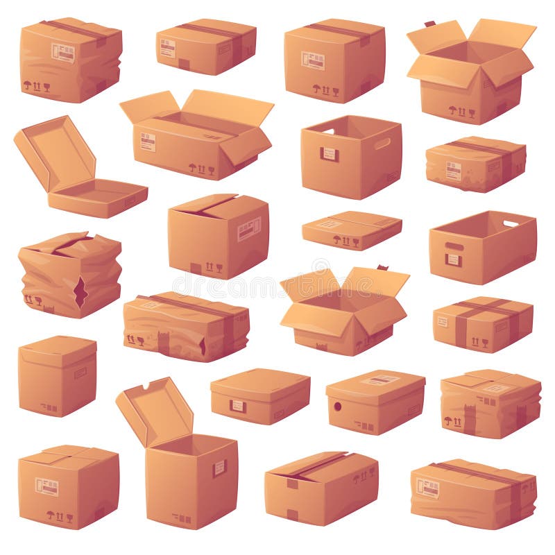 Open and closed box icons stock vector. Illustration of gift - 49162508