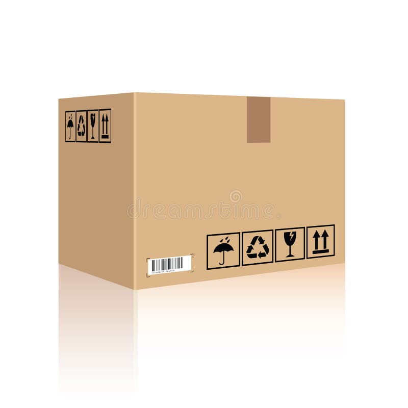 VIP Very Important Package Cardboard Box Shipment Stock Illustration ...