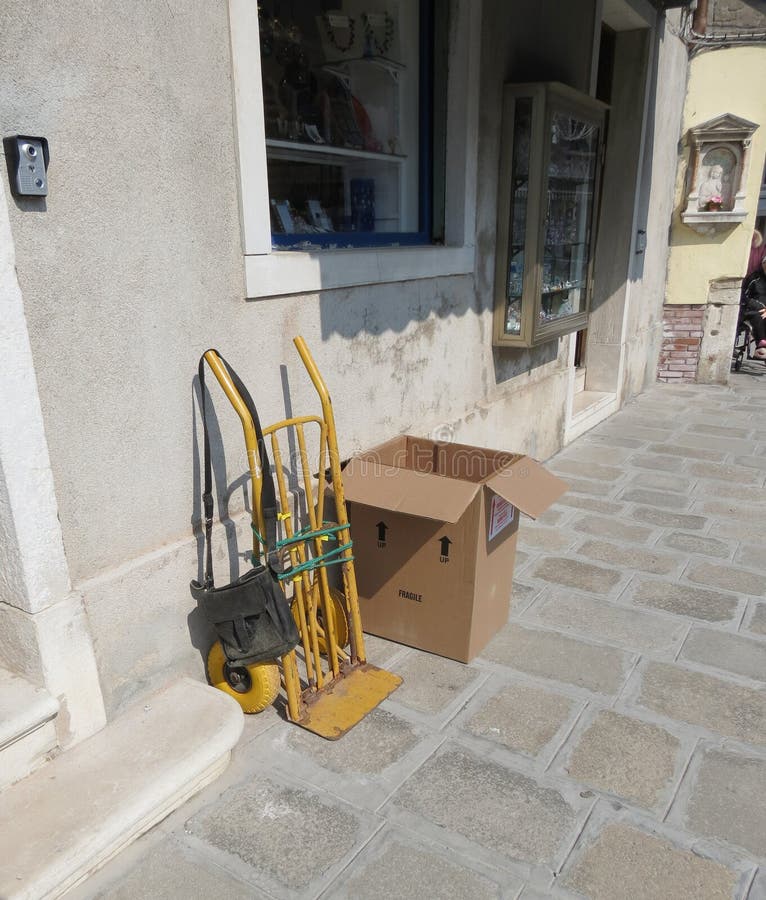 Cardboard Box for Delivering Customs Editorial Photography - Image of ...