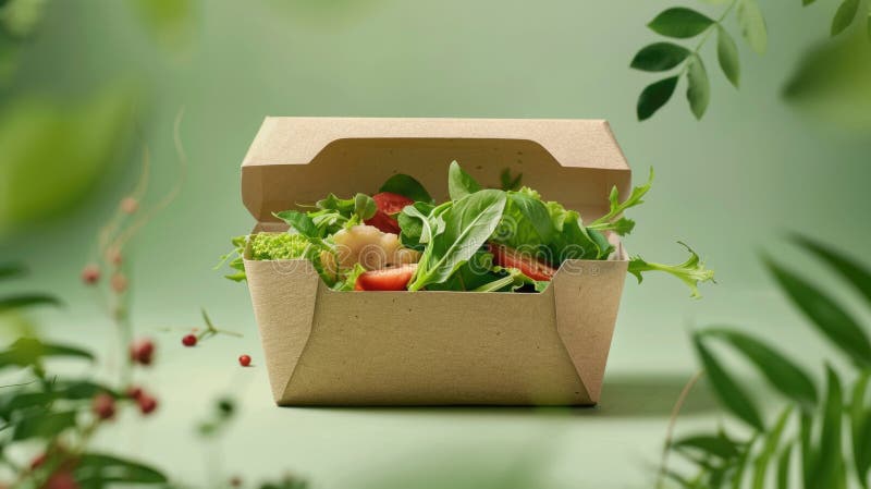 A Cardboard Box Filled with Various Fresh Vegetables Stock Photo ...