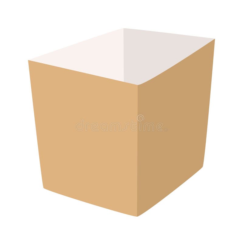 Cardboard Box Garbage Flat Icon Waste Sorting and Utilization Stock ...