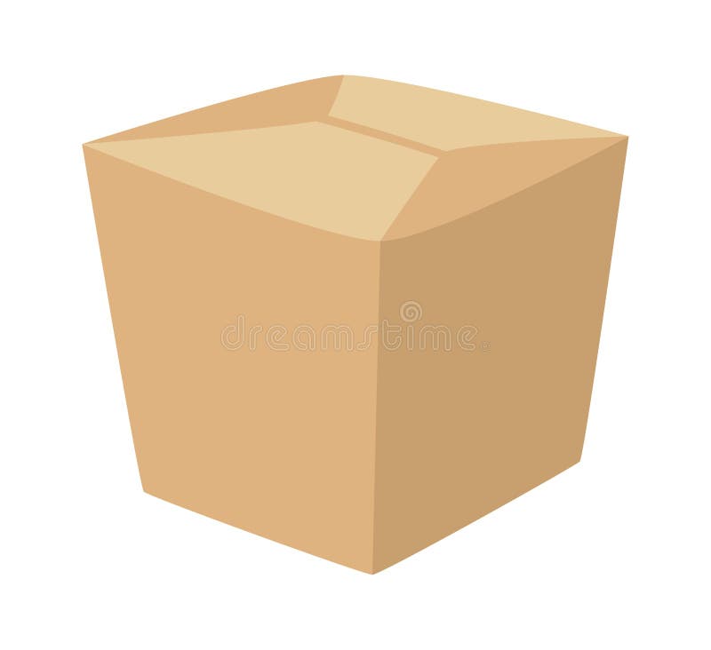 Cardboard Box Garbage Flat Icon Waste Sorting and Utilization Stock ...