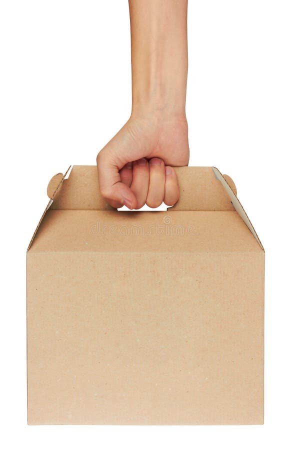 Blank White Carboard Box Opened Isolated Stock Photo - Image of post ...