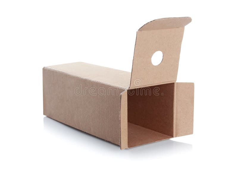 Cardboard box with handle stock image. Image of cargo - 30716849