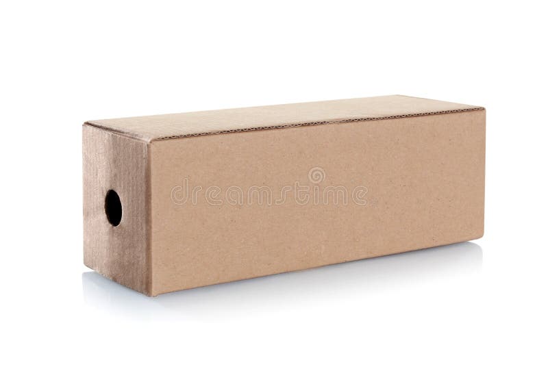 Cardboard box with handle stock image. Image of cargo - 30716849