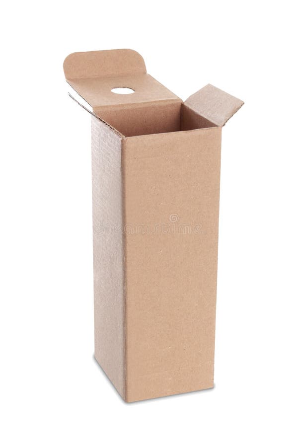 Cardboard box with handle stock image. Image of cargo - 30716849