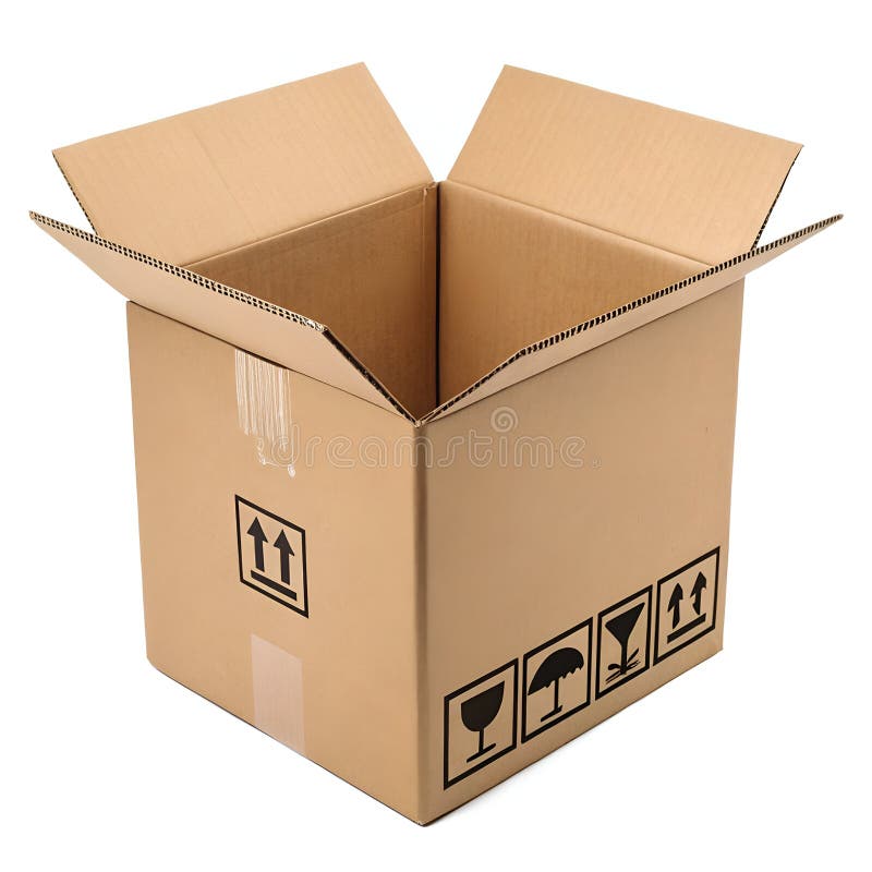 Cardboard Box Icon stock illustration. Illustration of symbol - 356395887