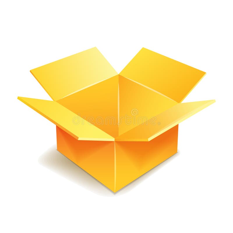 Cardboard box icon. stock vector. Illustration of pack - 48851128