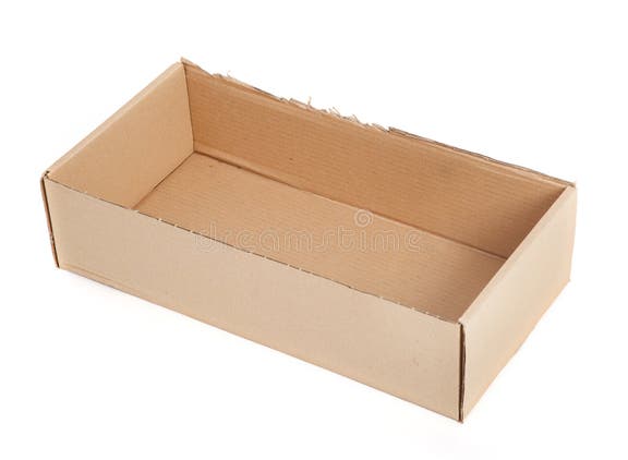 Cardboard Box without a Lid Stock Photo - Image of wrap, carton: 9001570