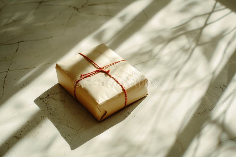 The Cardboard Box is Lying on the Surface Outdoors Stock Image - Image ...